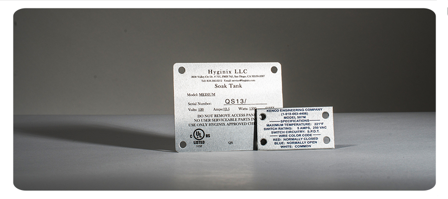 Custom Metal Nameplates and Badges | SCN Printing Inc.